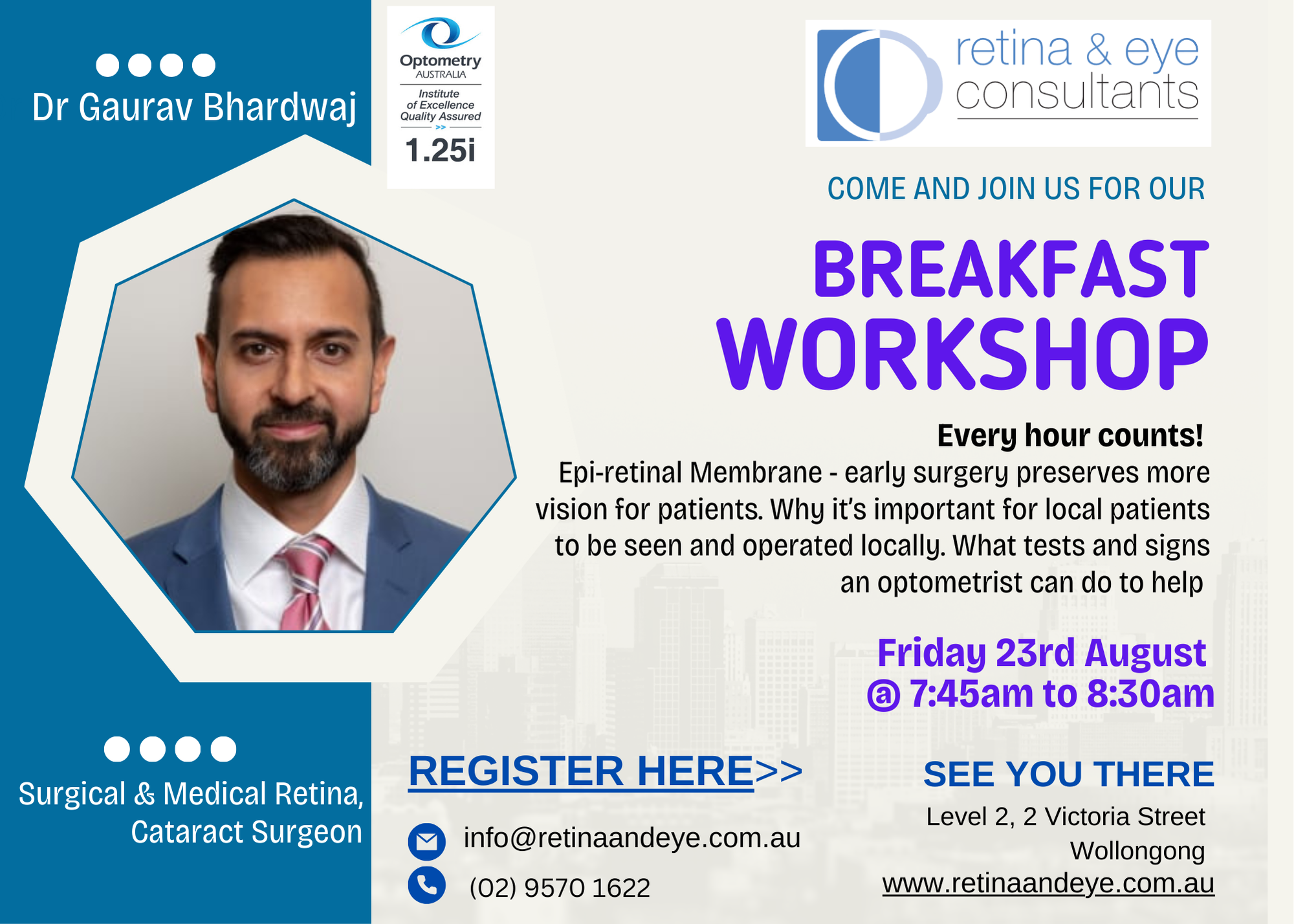 Education Workshops - Retina & Eye Consultants